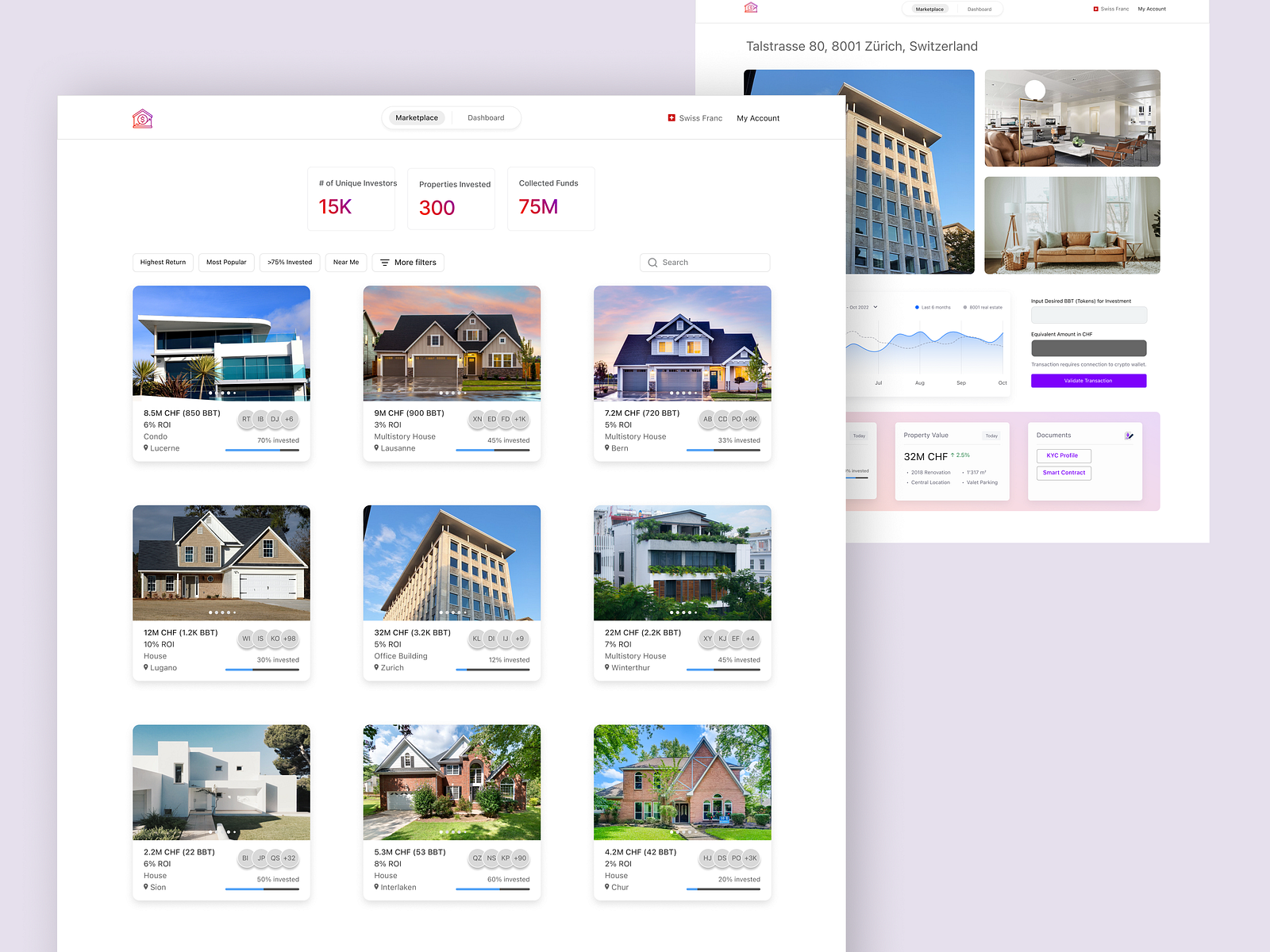 A Tokenized Real Estate Web App 🏦 By Rachel Tan On Dribbble
