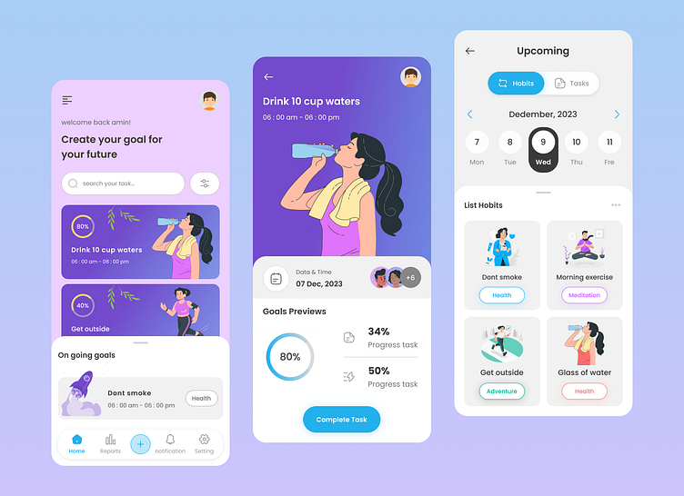 Create your Goal by amin on Dribbble