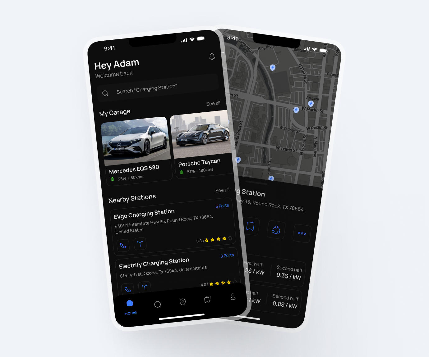 EV Car App - Figma UI Design by Sahil Mondal (AlphaCrease Creations) on ...