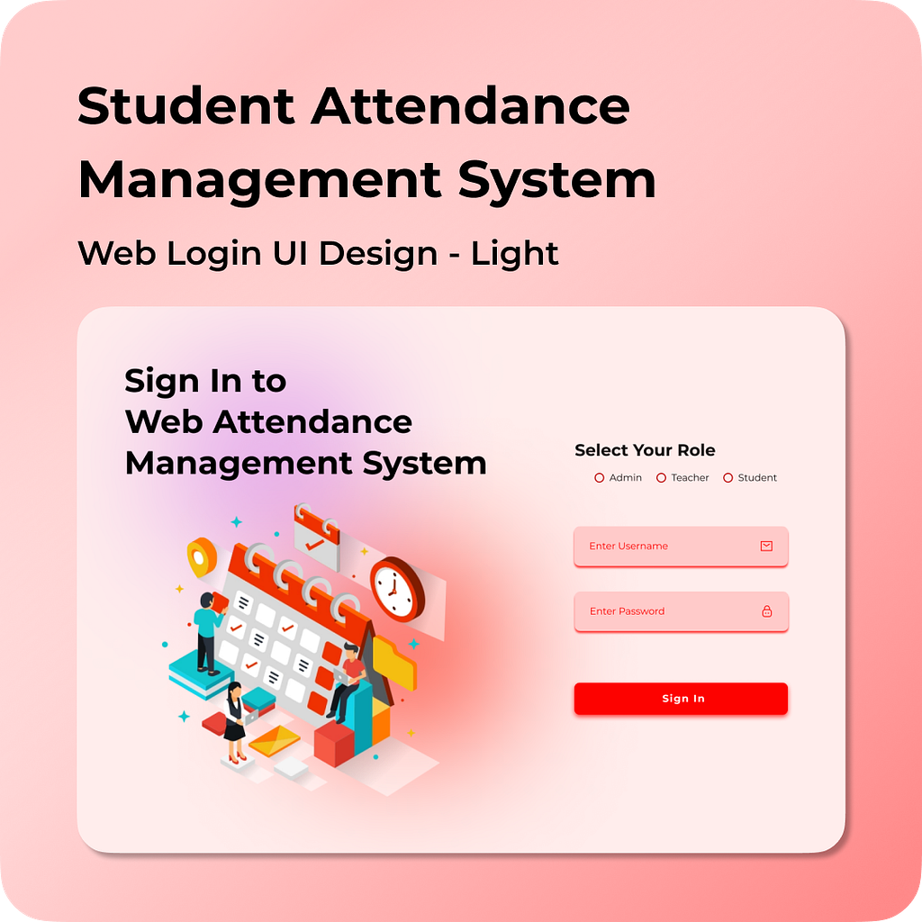 Student Attendance Management System Web UI - Light & Dark by Samuvel L on Dribbble