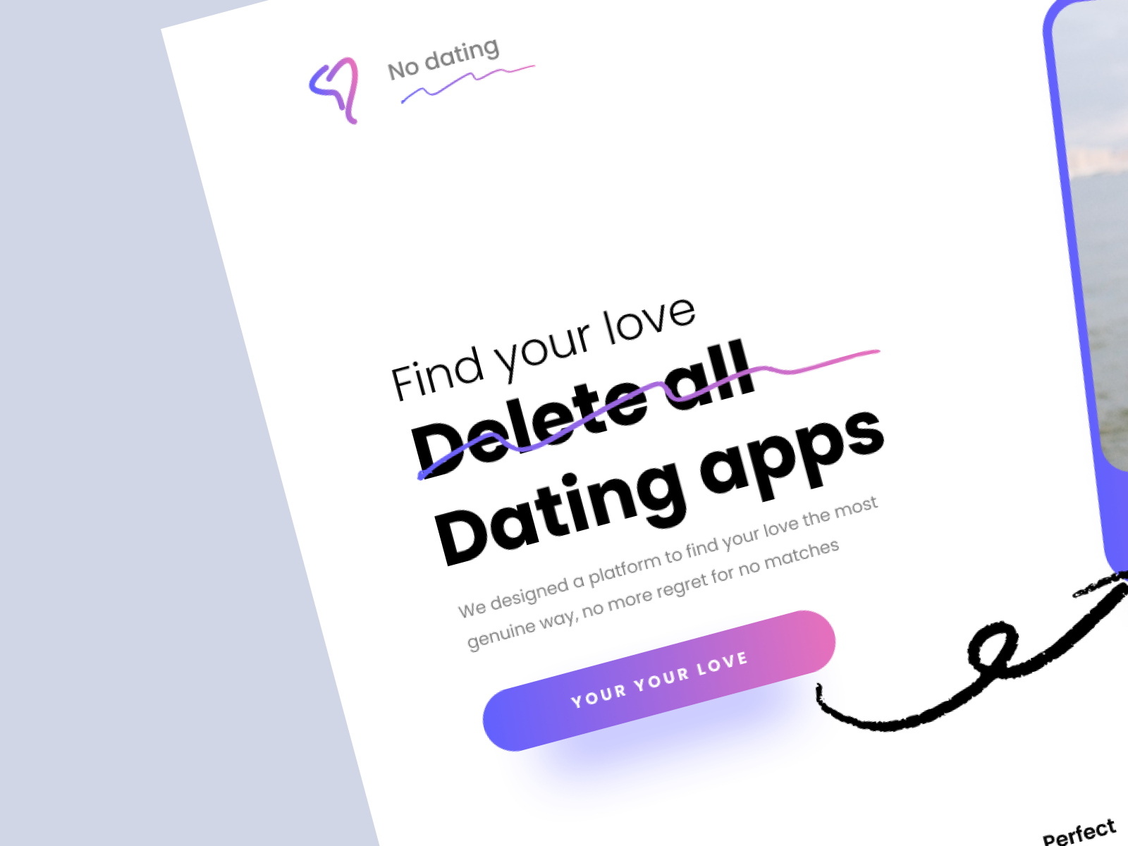 Dating website design landing page by lazy kar for LazyInterface UI UX ...