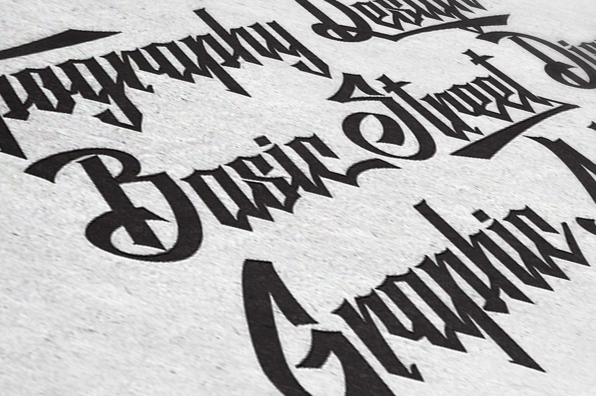 Black Future Typeface by Creative Font Template on Dribbble