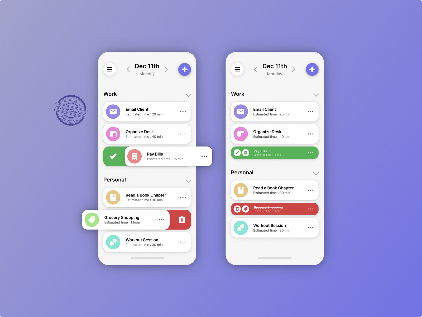 To-Do List - UX/UI Design by Robin Drapeau on Dribbble