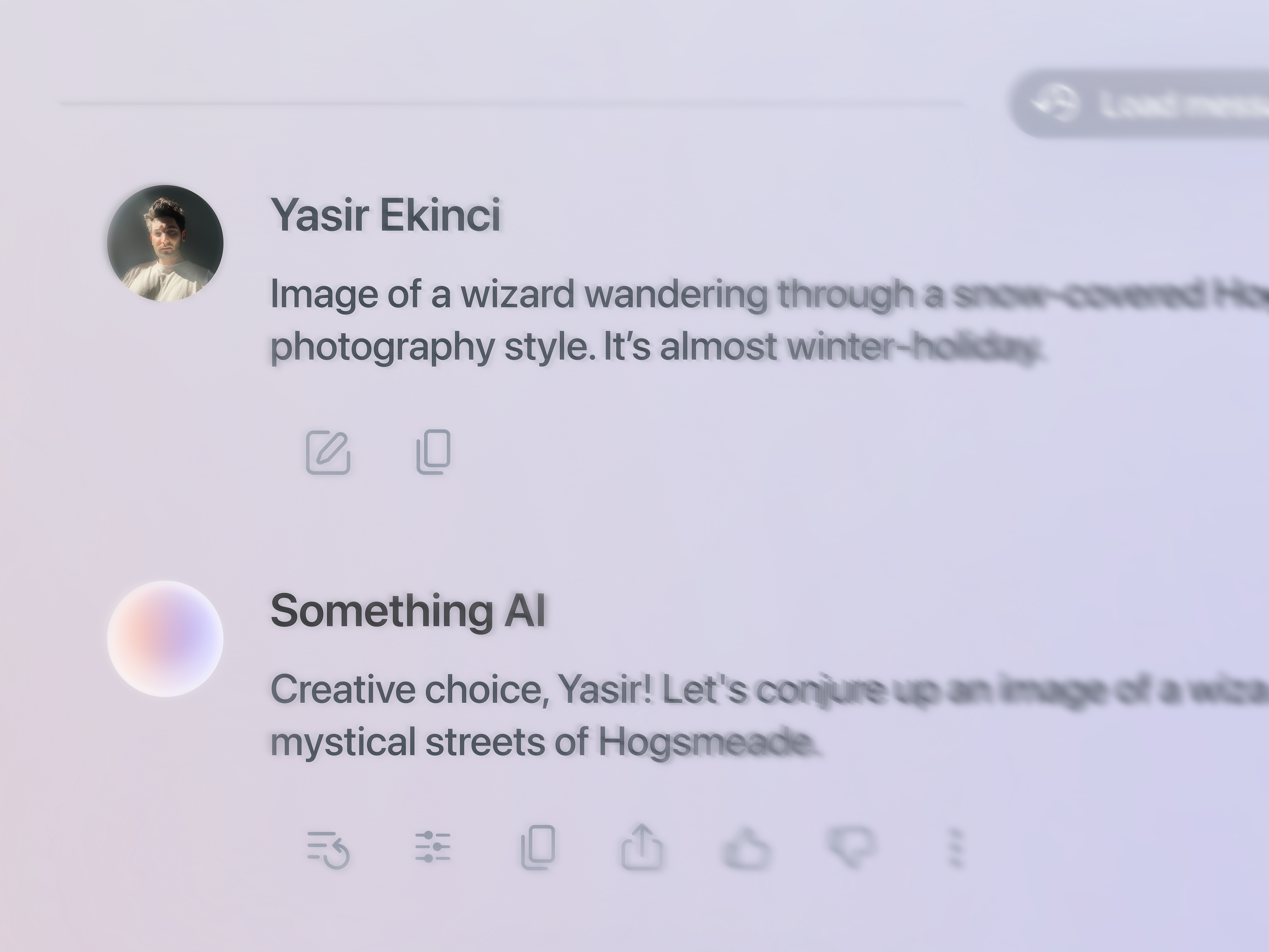 Generative AI Tool Chat Screen and Image Stack Cards Exploration by ...