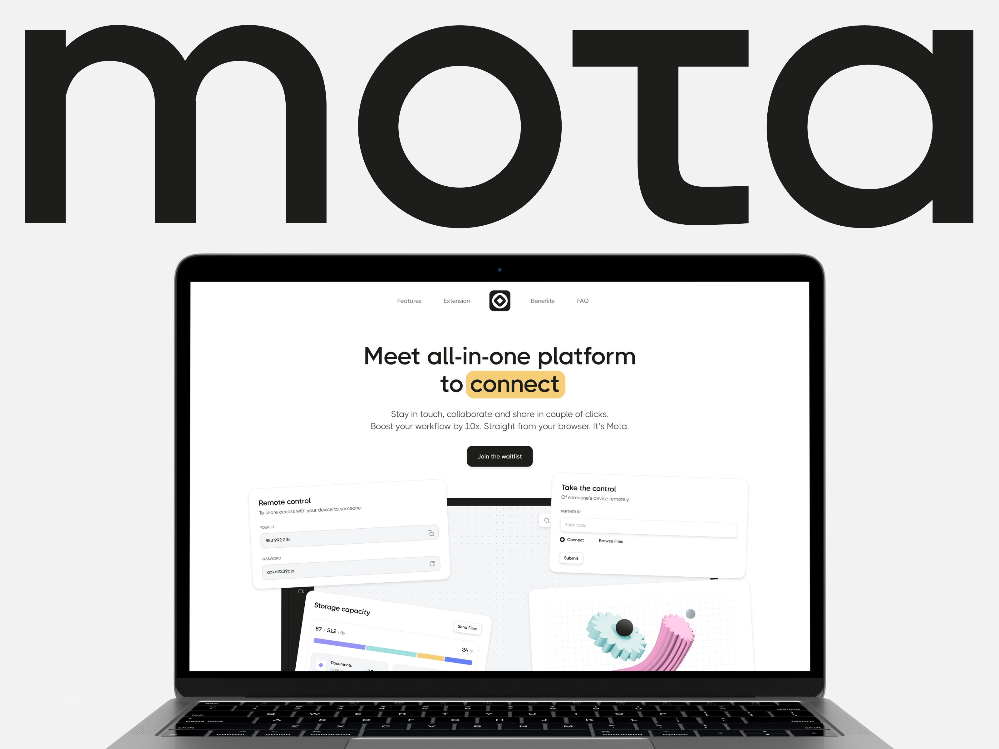 Mota - Desktop and mobile website design for the remote work app by Outcrowd on Dribbble