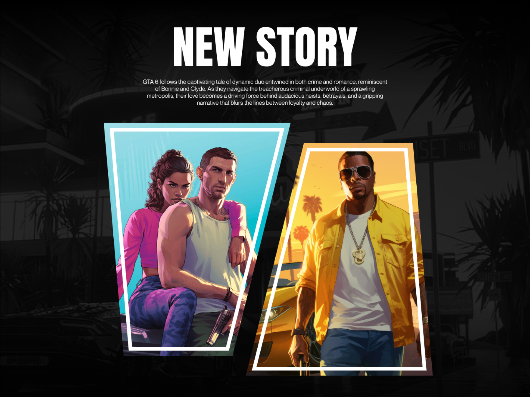 GTA 6® - Gaming website/ Landing page/ Game Website Animation by Dima ...