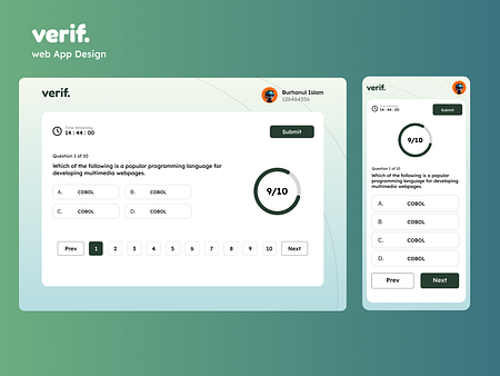 Browse thousands of Mcq UI images for design inspiration | Dribbble