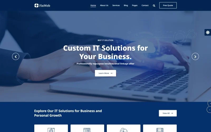 IT Solution & Marketing Agency HTML5 Template by Mohammad Liton Mia on ...
