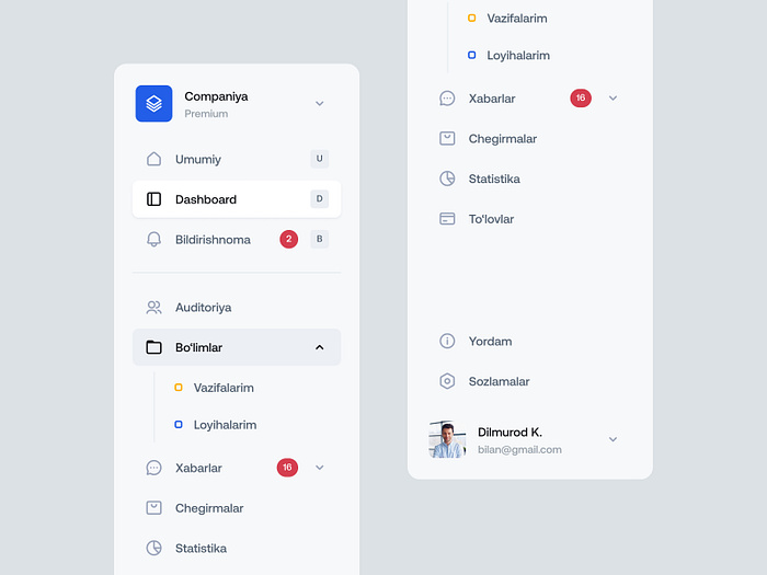 Dashboard Sidebar designs, themes, templates and downloadable graphic ...