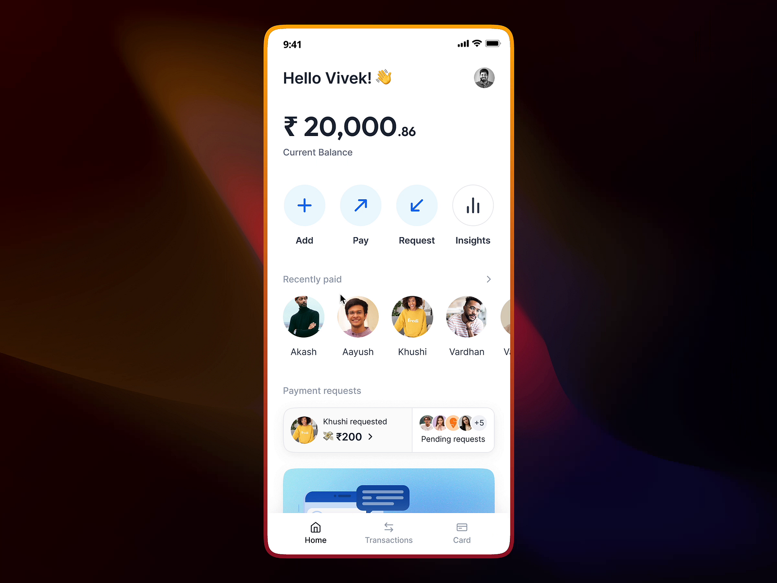 Payment flow interaction by Vivek Anand on Dribbble