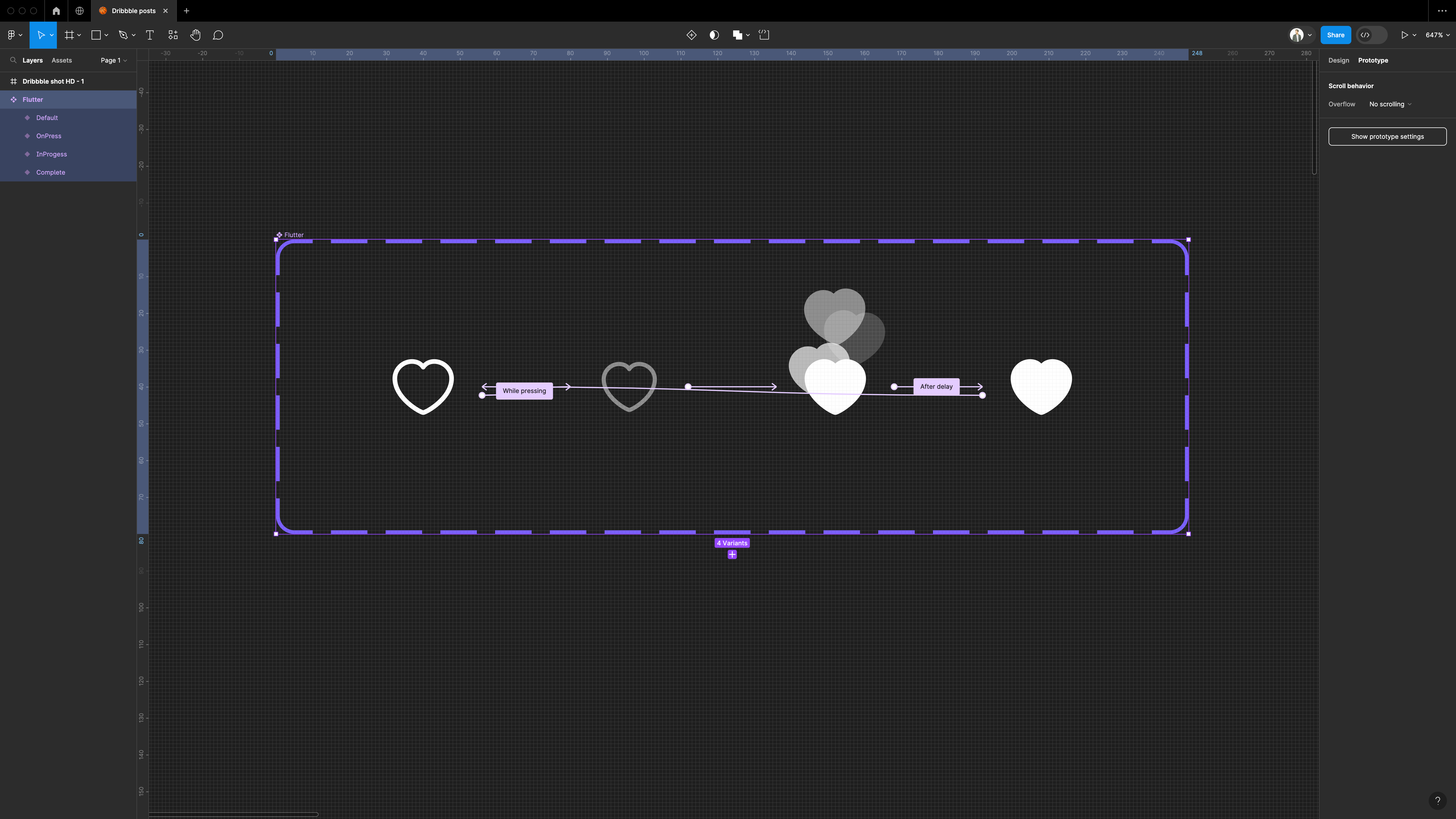 Like button micro interaction by Brian Laiche on Dribbble