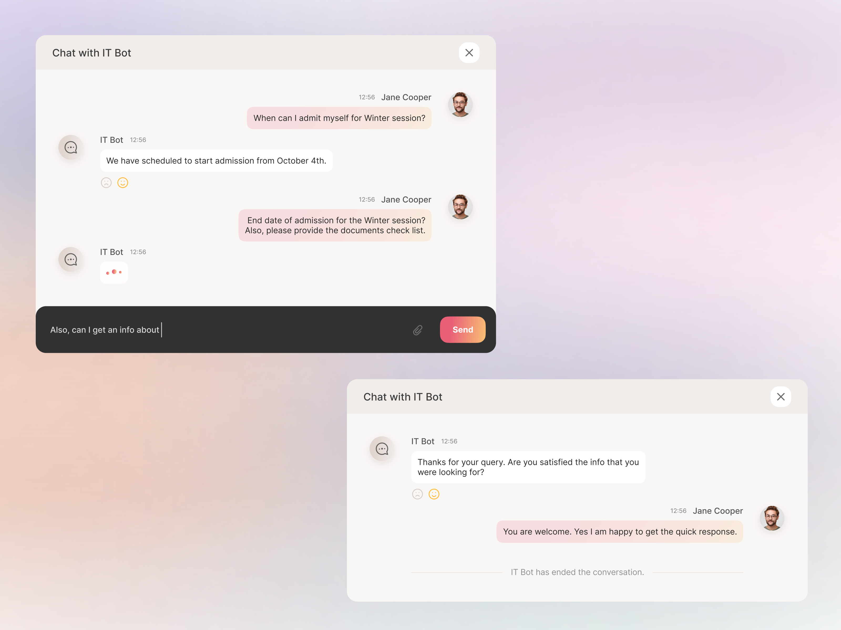 Chat UI components and feedback page design. by Mehedi Hasan for HD on ...