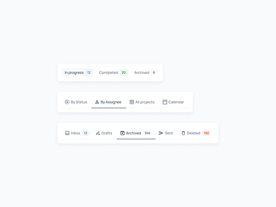 Tabs UI component | Detachless UI library by Detachless on Dribbble