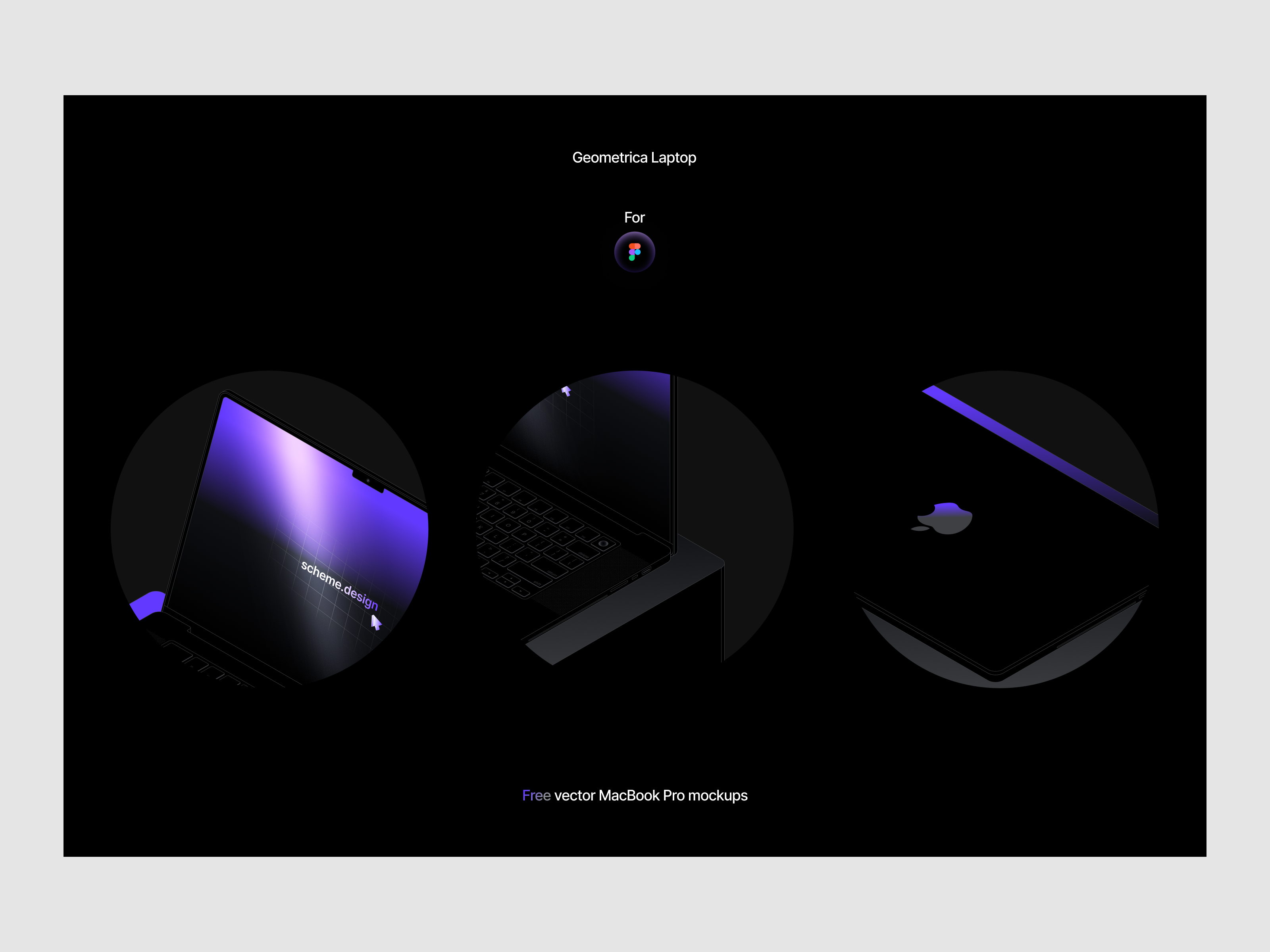 Geometrica Laptop: free Figma vector mockup, macbook pro by Konolee on ...