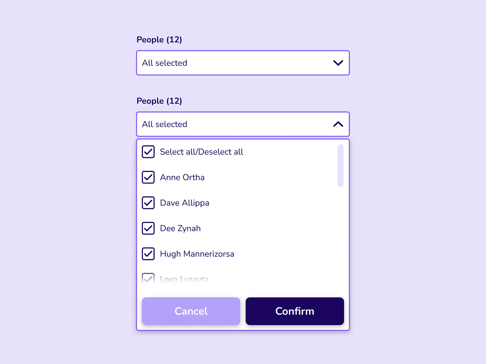 Multi Select Date Picker Ui By Emma Lawes On Dribbble