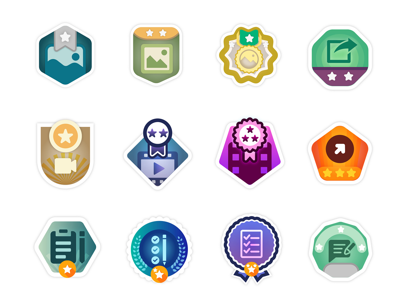 Reward badges by Karla Pama on Dribbble