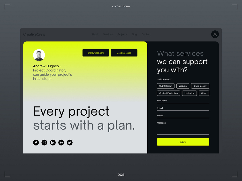 Browse thousands of Contact Form images for design inspiration | Dribbble