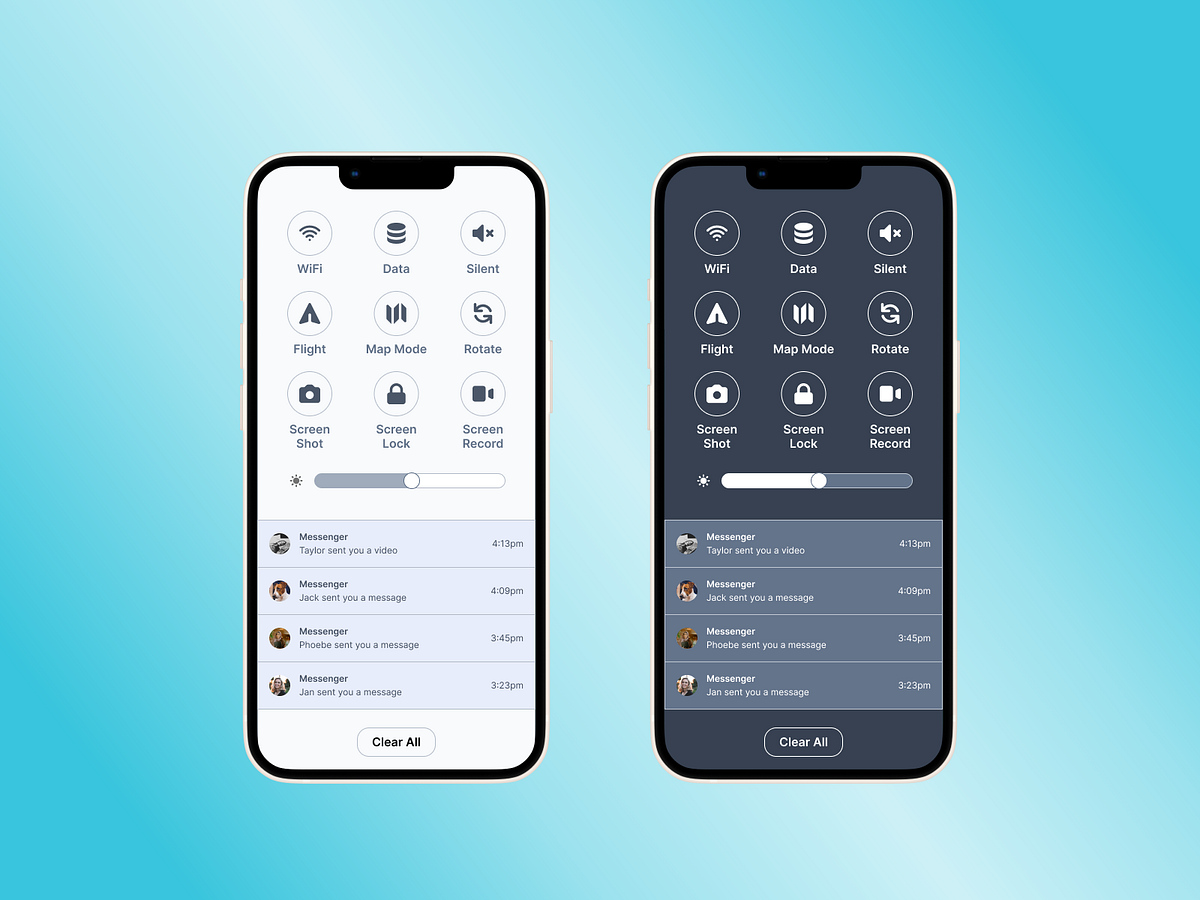 Notification Drawer designs, themes, templates and downloadable graphic ...