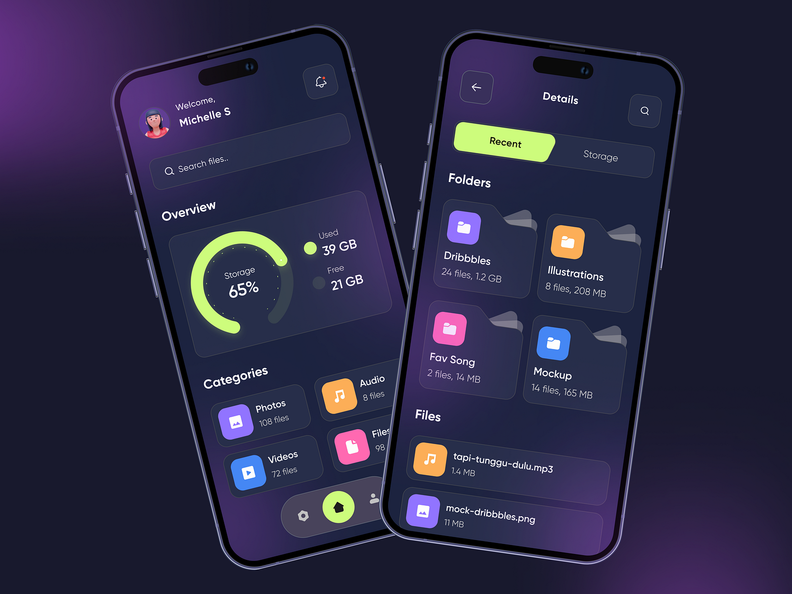 File Manager Mobile App by Michellesetiyanti for Waffle Space on Dribbble