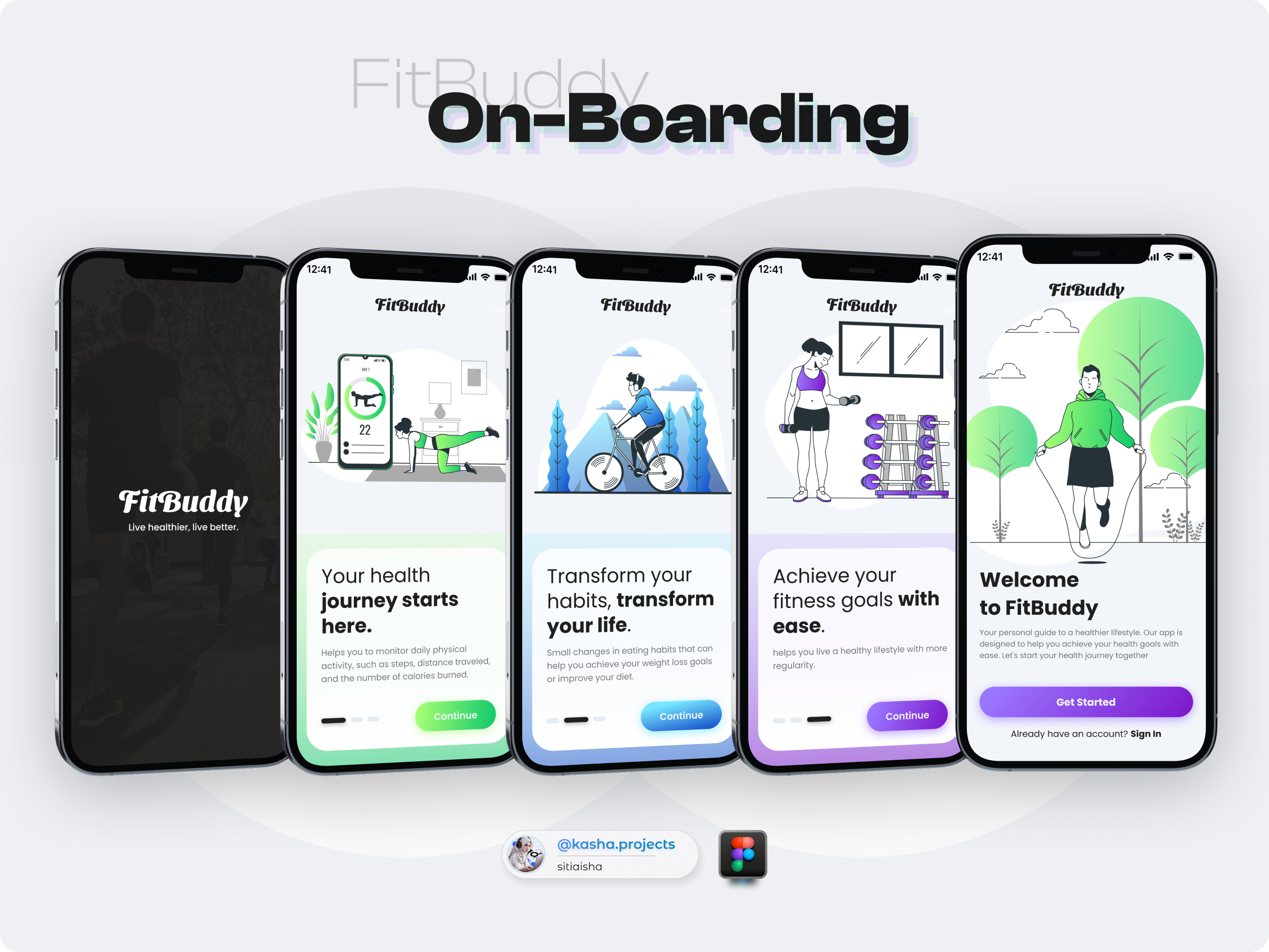 FitBuddy Mobile Design - Sitiaisha by Siti Aisyah Kusma Hadi ...