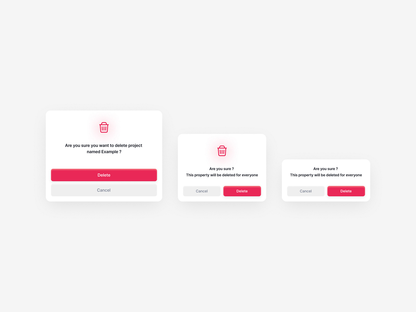 Delete (popup) by UIXPERT on Dribbble
