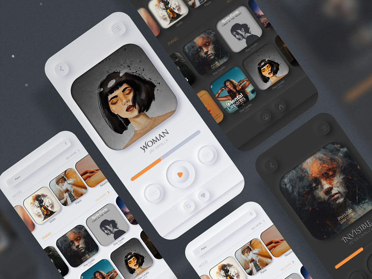 Neomorphism designs, themes, templates and downloadable graphic ...