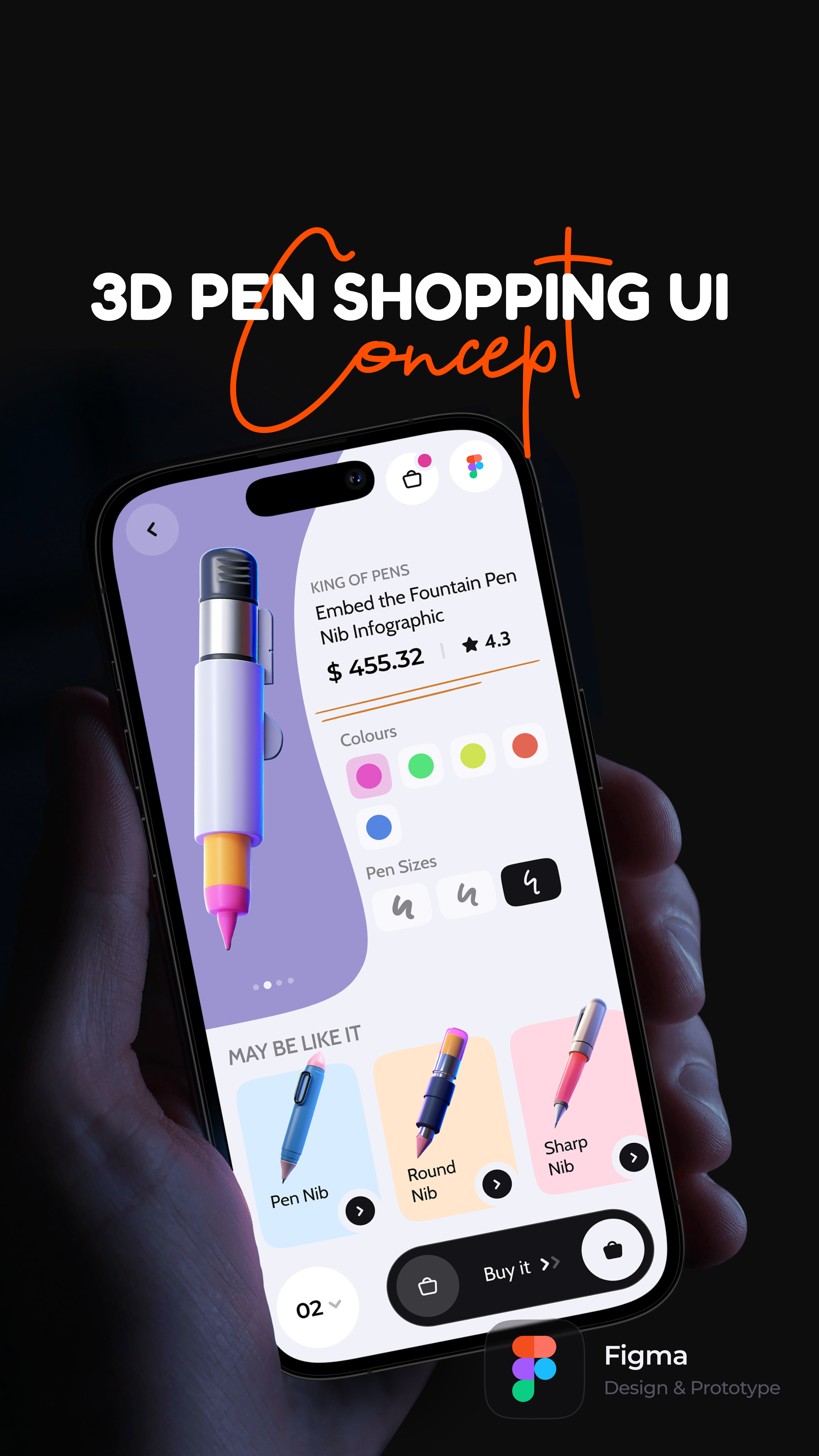 3D Pen Shopping UI Design Concept by Chintu Saitej on Dribbble