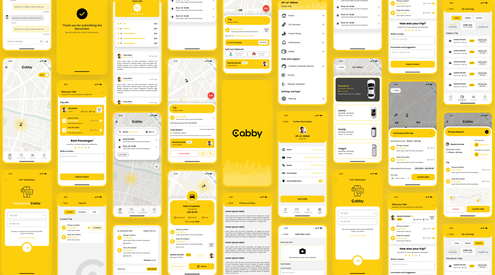 Cabby Ride Booking App UI Design by Abubaker UI/UX on Dribbble