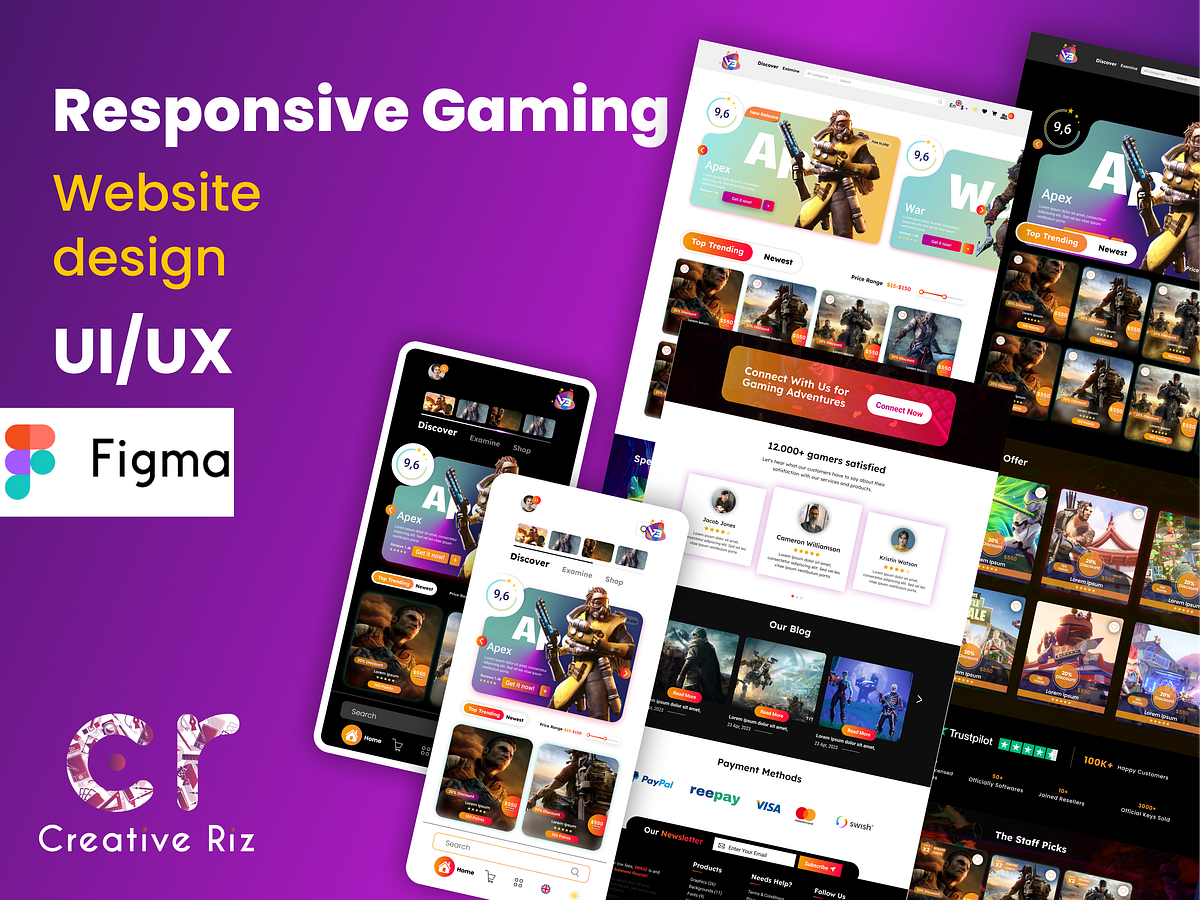 Gaming Website designs, themes, templates and downloadable graphic ...