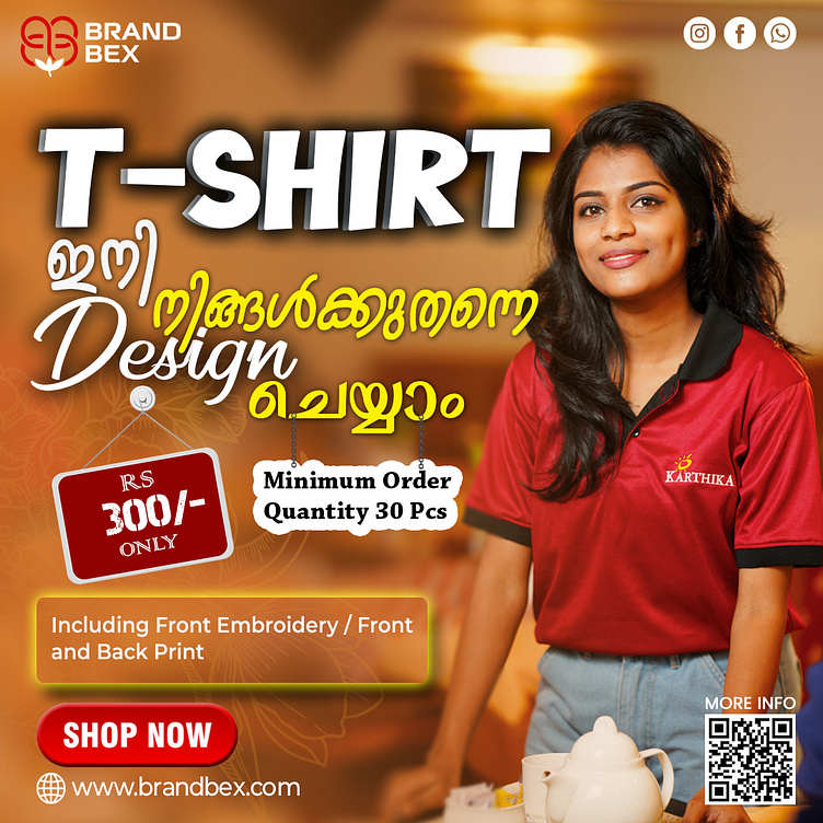 Custom T-Shirt | Social Media Poster by Basin Sainudeen on Dribbble