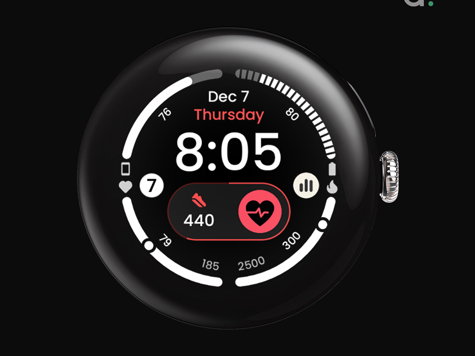 InfoGraph 2: Wear OS 4 watch face by amoledwatchfaces™ on Dribbble
