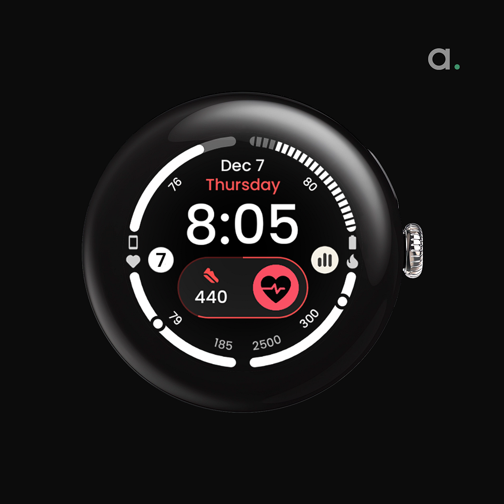 InfoGraph 2: Wear OS 4 watch face by amoledwatchfaces™ on Dribbble