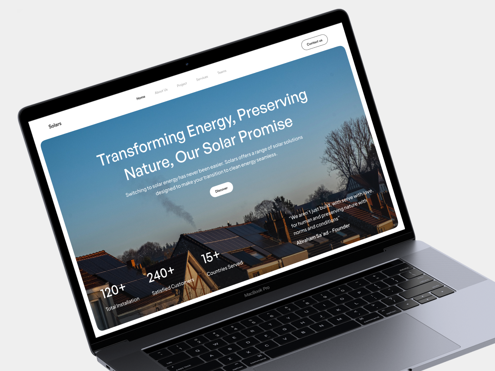 Solars - Solar Panel Company Landing Page by Emir Abiyyu for MAGIKA on ...