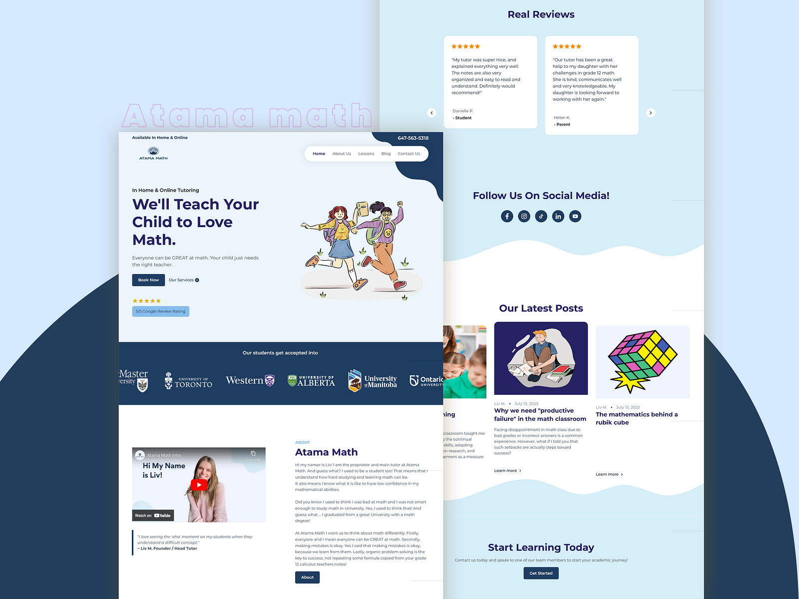 Atama Math Website by Writi Dutta on Dribbble