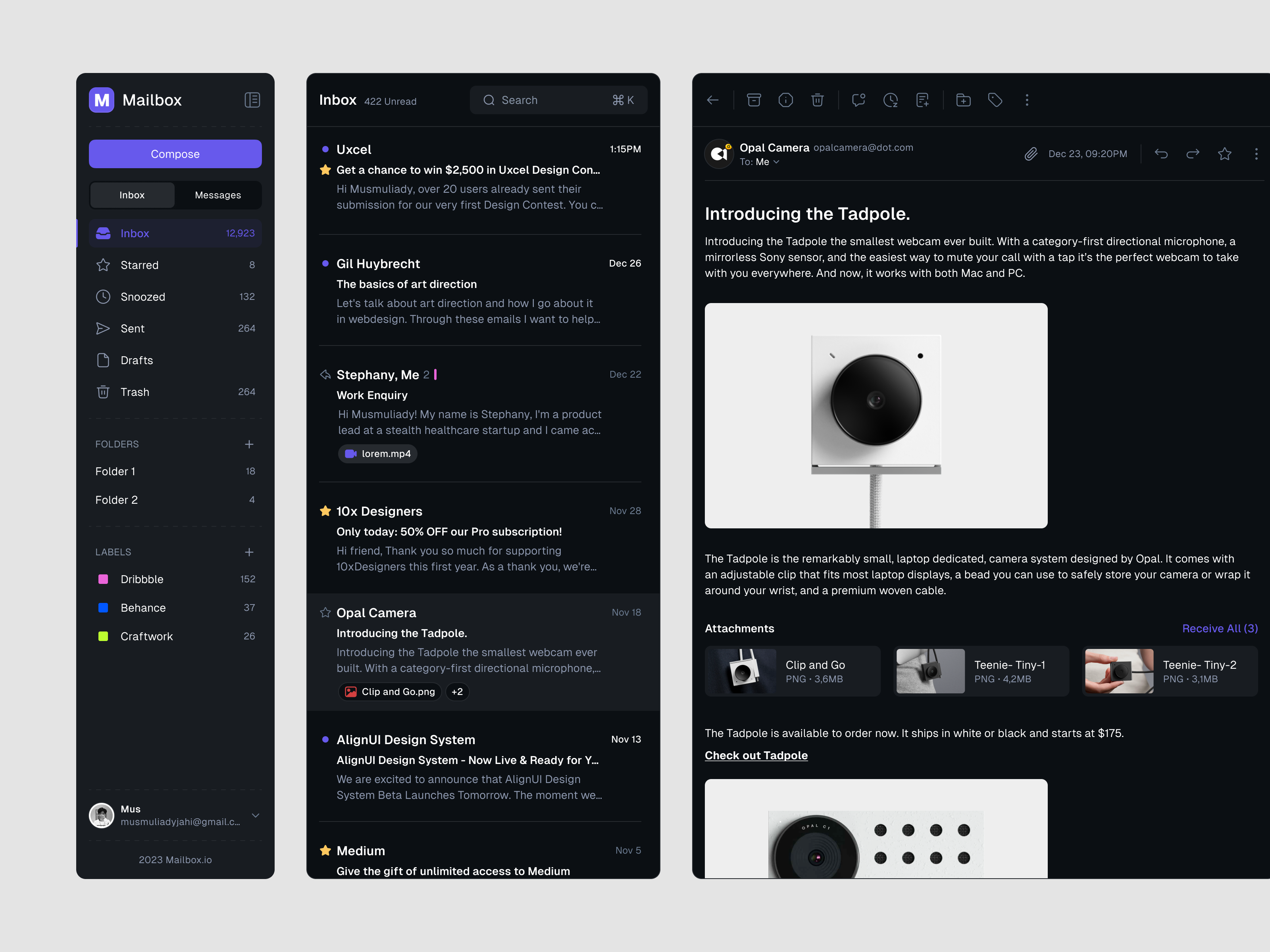 Mailbox - Web App by Dipa Product for Dipa Inhouse on Dribbble