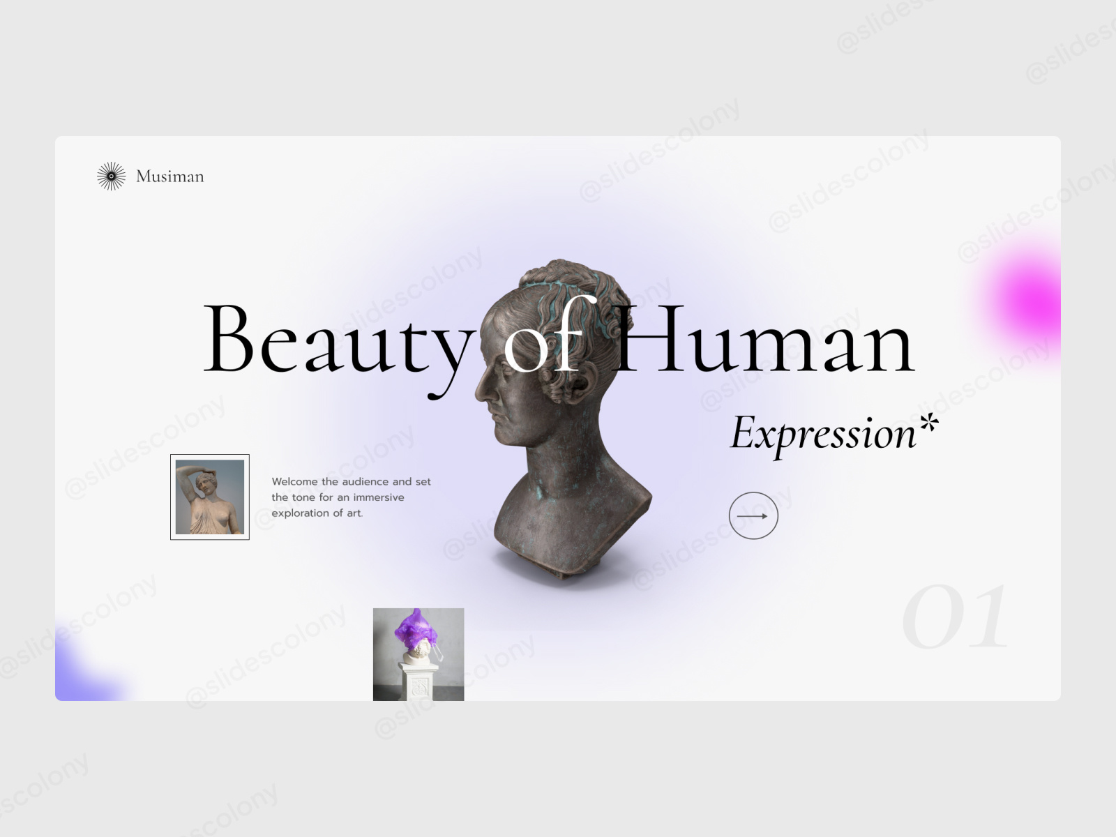 Art Gallery Presentation By Slides Colony On Dribbble
