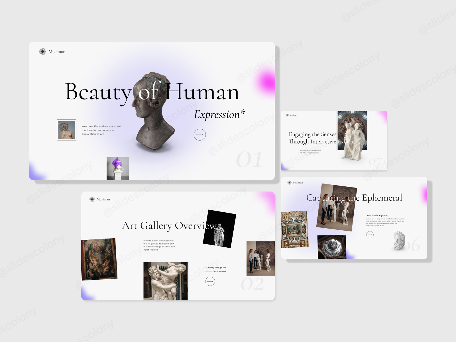 Art Gallery Presentation By Slides Colony On Dribbble