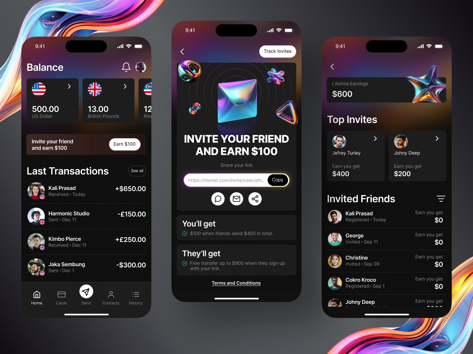 Mobile Banking App Referral Feature by Arif Iqbal on Dribbble