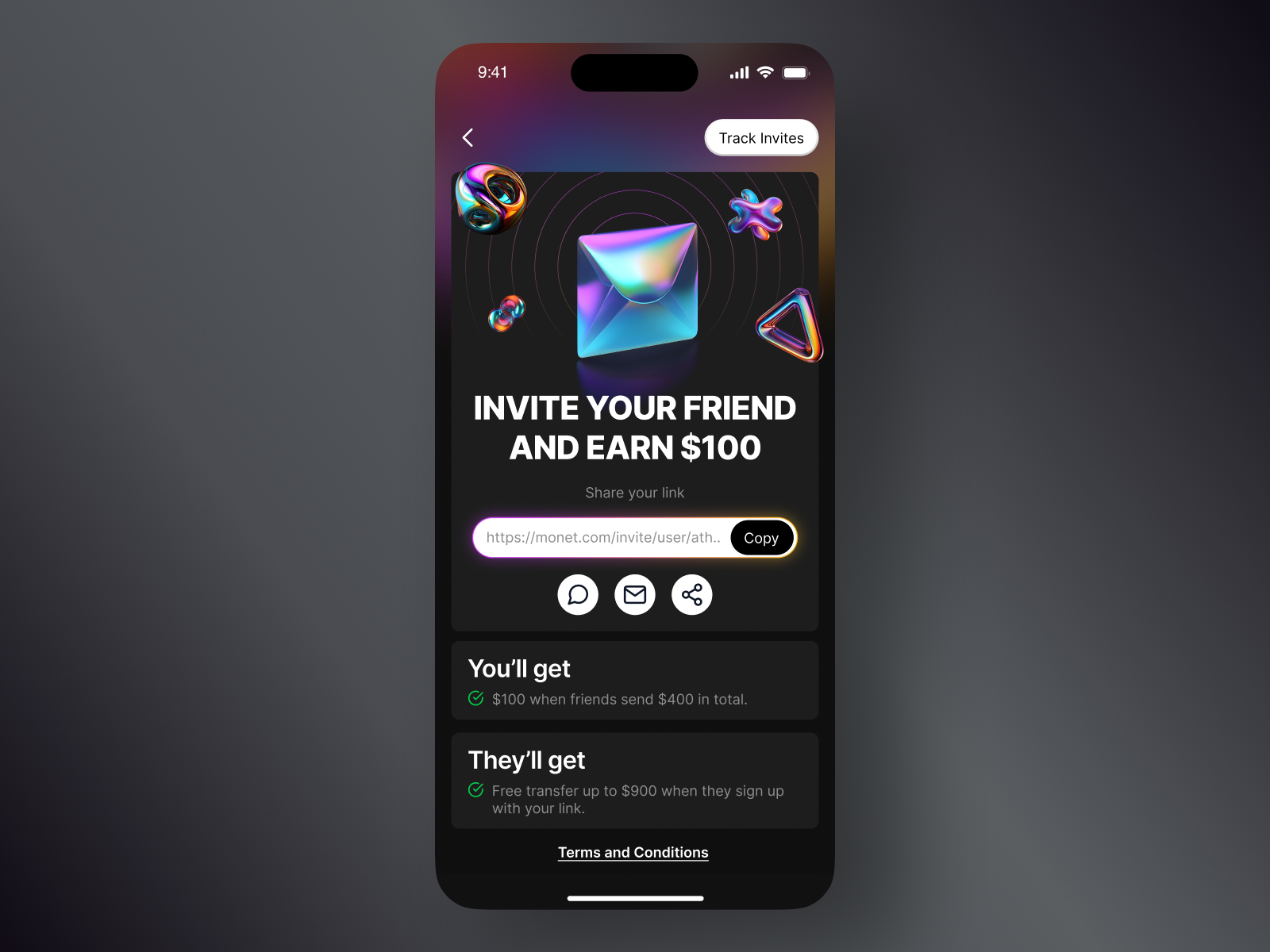 Mobile Banking App Referral Feature by Arif Iqbal on Dribbble