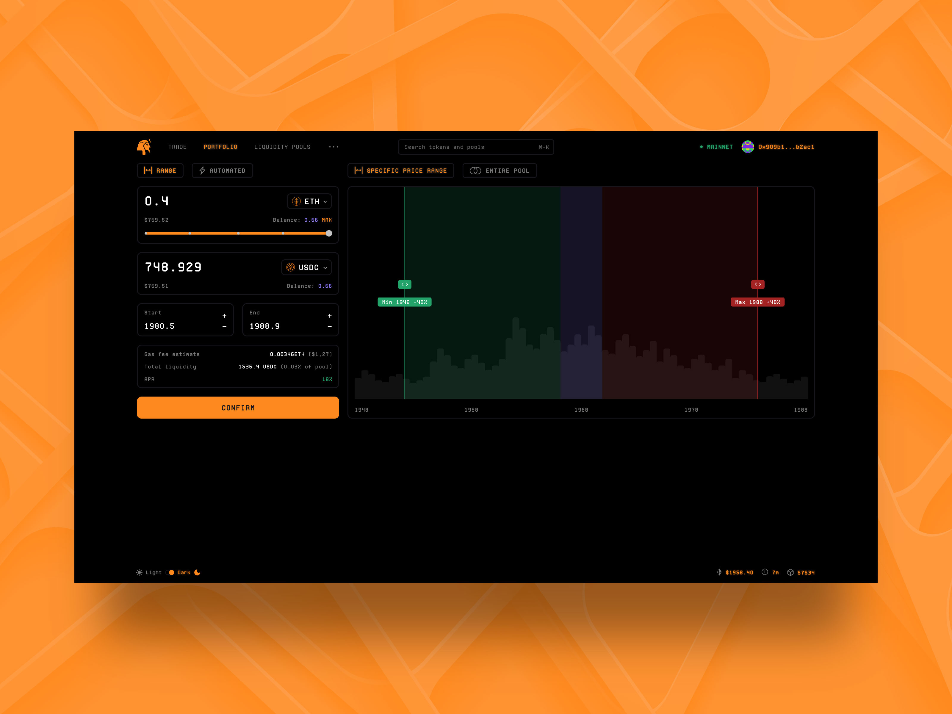 AMM Trade - Liquidity Supply Protocol Admin Dashboard Template by Extej UI UX Design Agency on ...