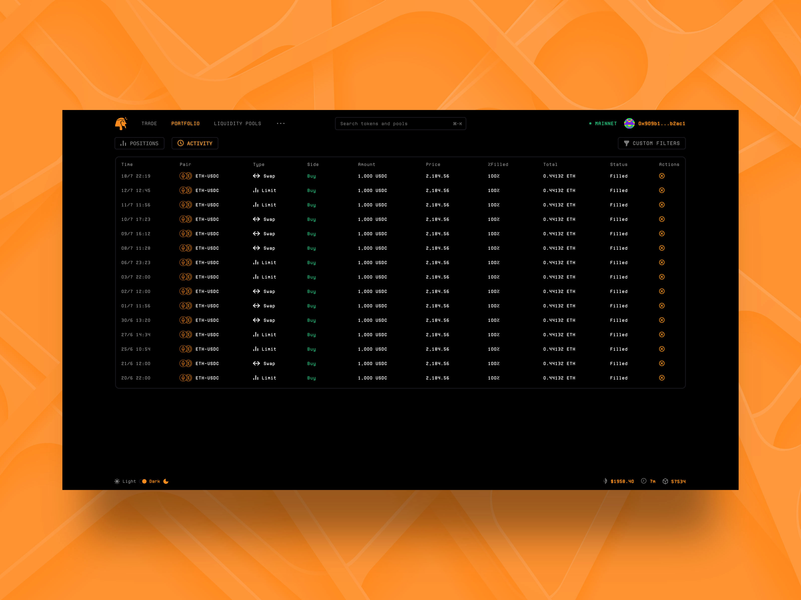 AMM Trade - Liquidity Supply Protocol Admin Dashboard Template by Extej ...