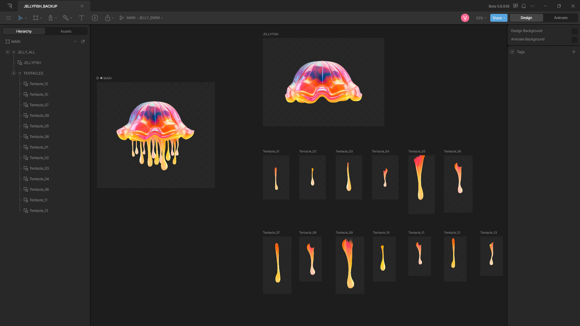 Rive Jellyfish animation by vanachen on Dribbble