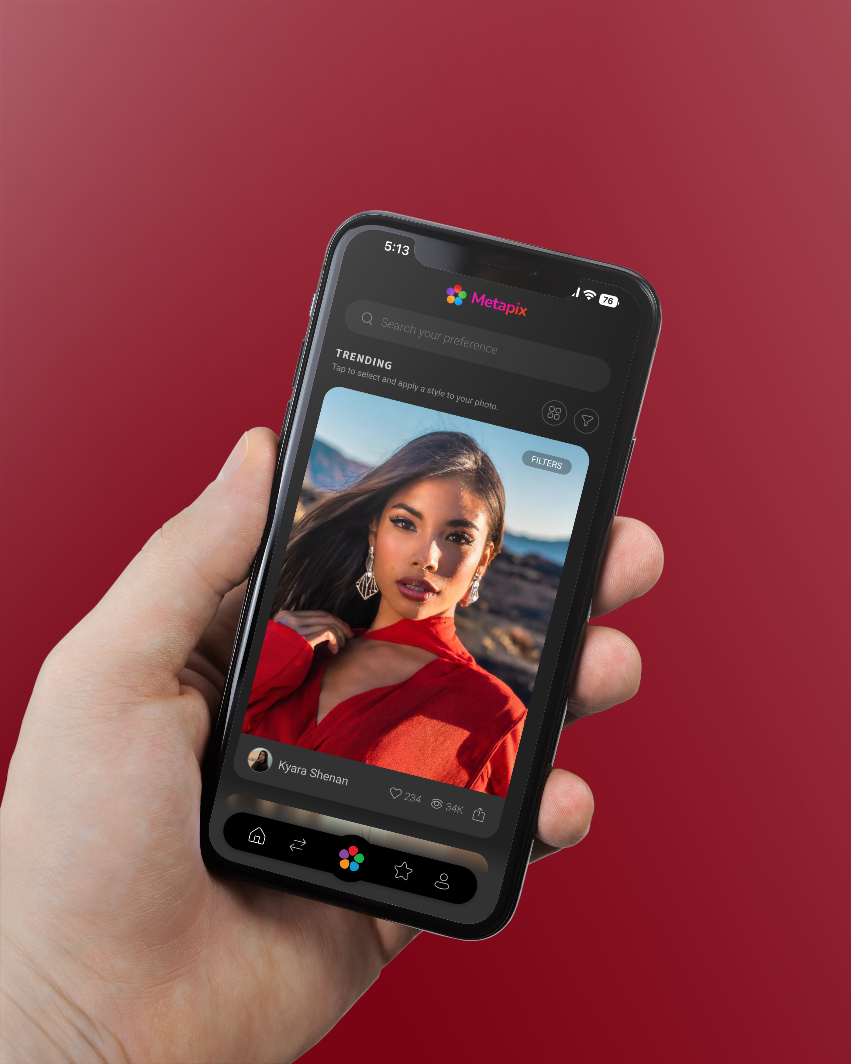 Makeover of MetaPix AI Photo Editing APP by Maulin Pandya on Dribbble