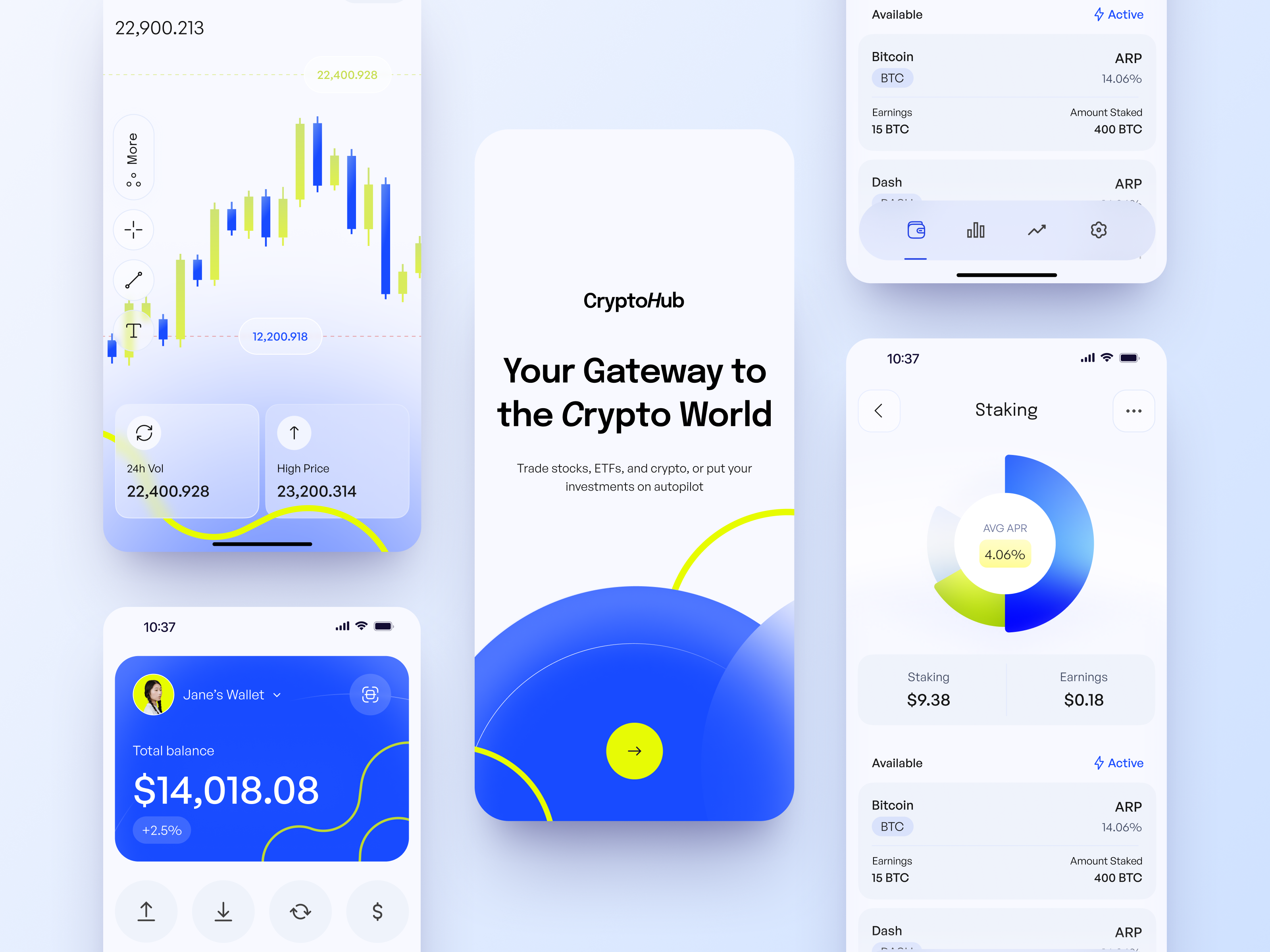 CryptoHub - Web 3.0 Mobile App by Arounda Product for Arounda on Dribbble