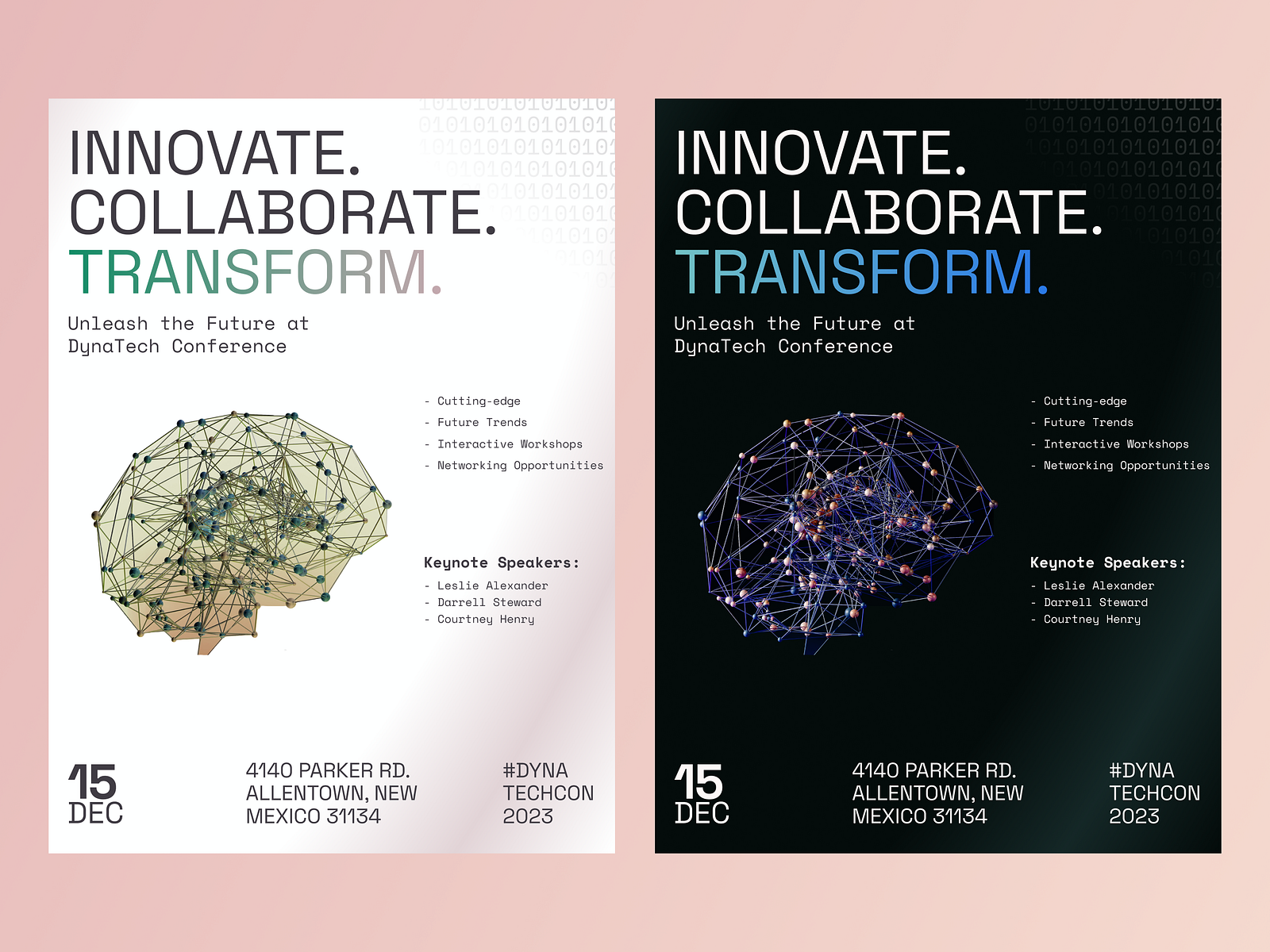 Tech Conference Poster Design by Siraj Ahmed Khatri on Dribbble