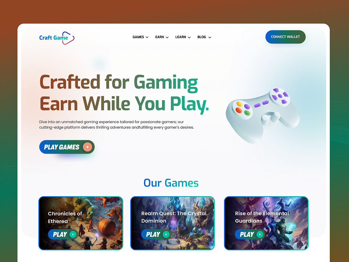 Gaming Website designs, themes, templates and downloadable graphic ...