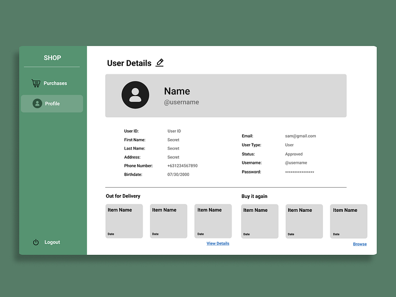 User Profile designs, themes, templates and downloadable graphic ...