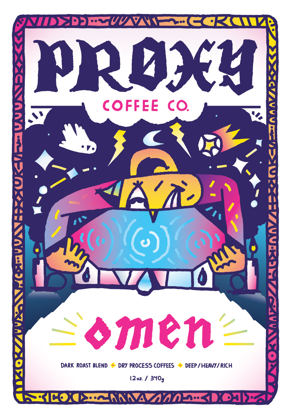 Proxy Coffee: Omen Blend by Andrew Haener on Dribbble