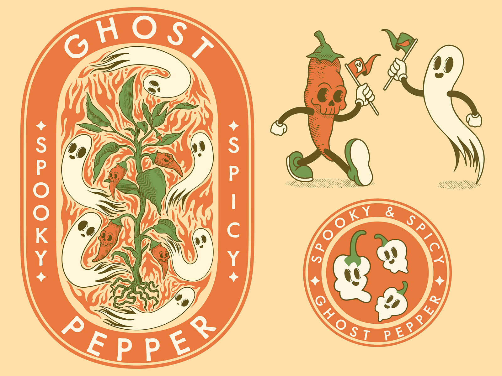 GHOST PEPPER by Raine Browning on Dribbble