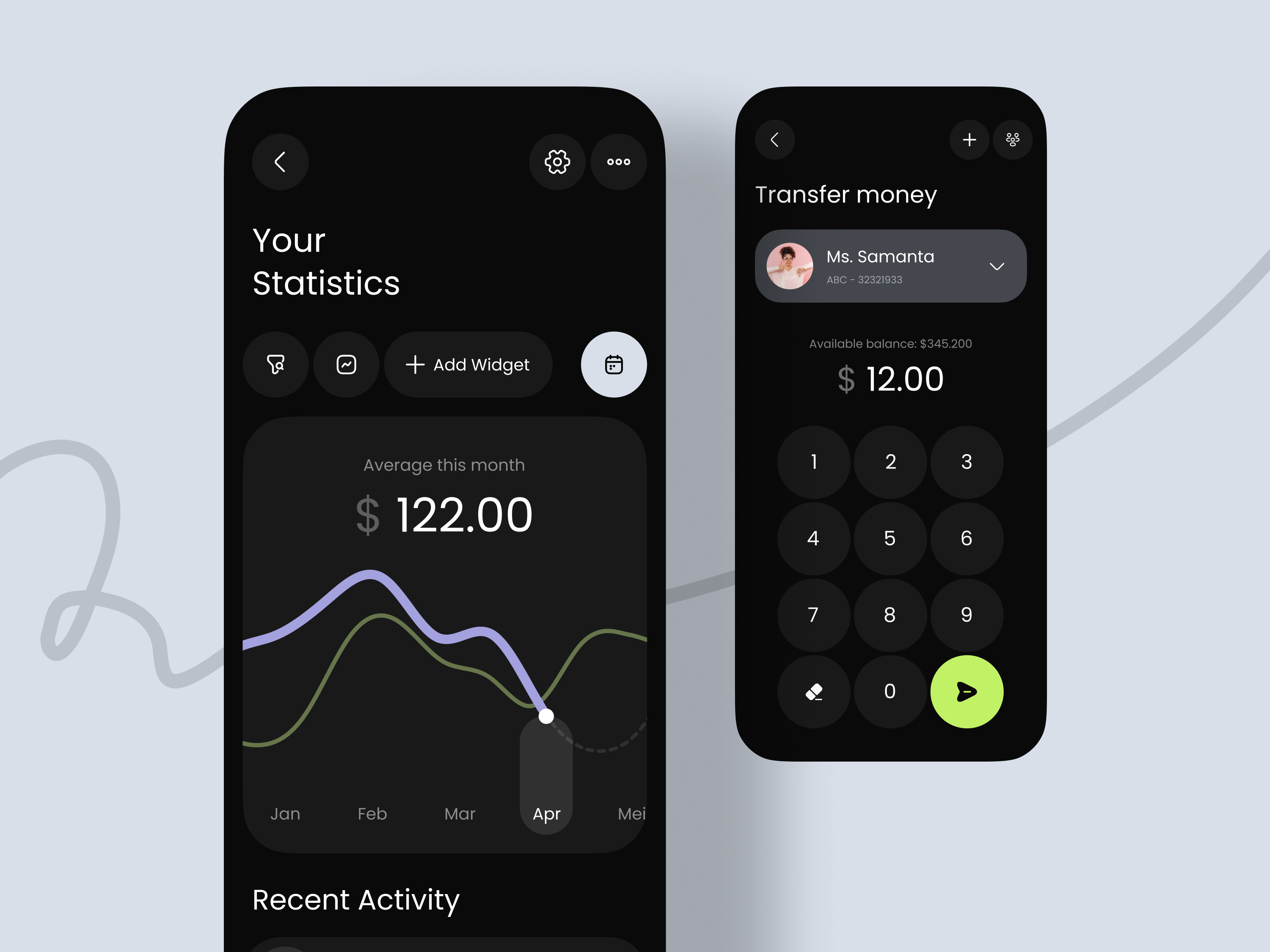 Finance app exploration by Rizki Padilah for Orenji Studio on Dribbble
